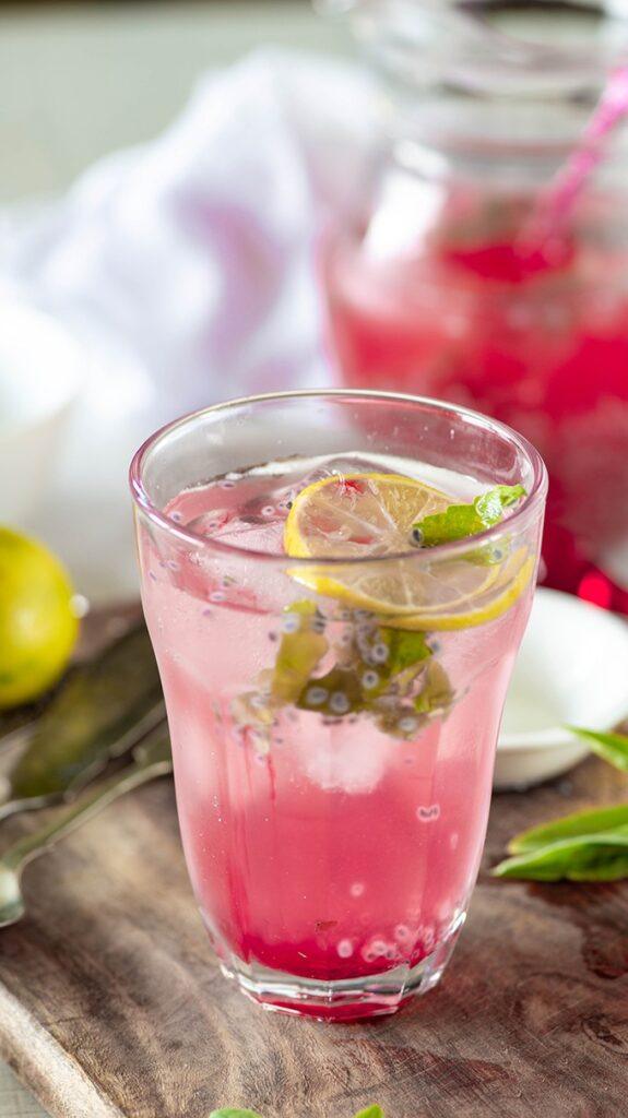 Rose Sharbat | Tokhme Sharbati - mytastycurry.com
