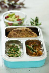 Vegetarian Indian Lunch Box For Office - Week-1 - mytastycurry.com