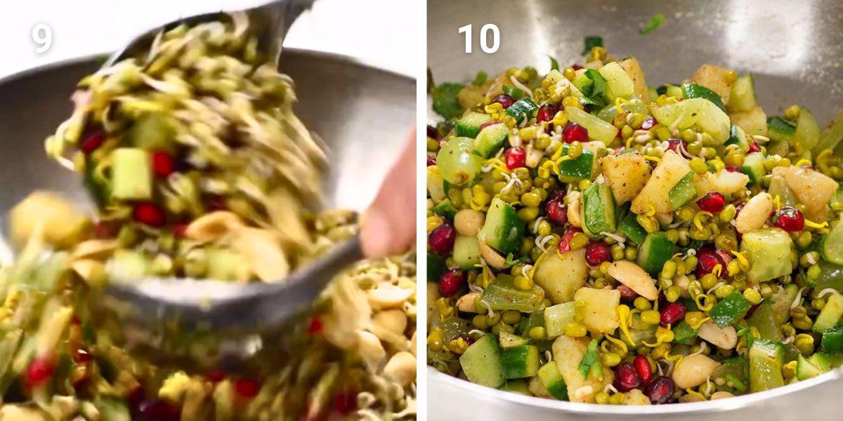 Sprout Salad Recipe - mytastycurry.com